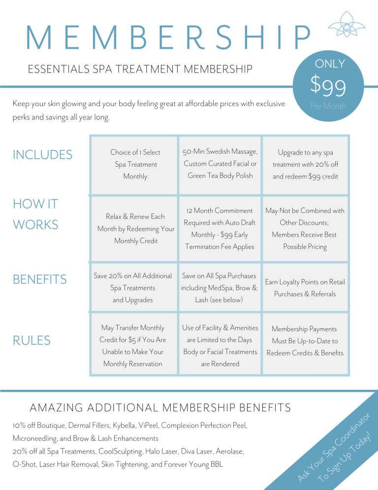 Essentials Med Spa Membership in Vero Beach, FL | White Orchid Spa